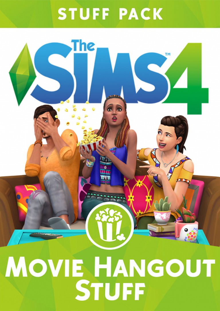 The Sims 4 Movie Hangout Stuff Boxart - Sims Online
