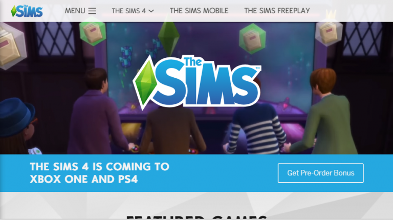 EA Launches A New The Sims Website! - Sims Online