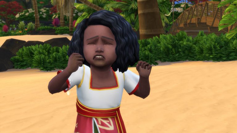 Island-Living-Crying-Toddler - Sims Online