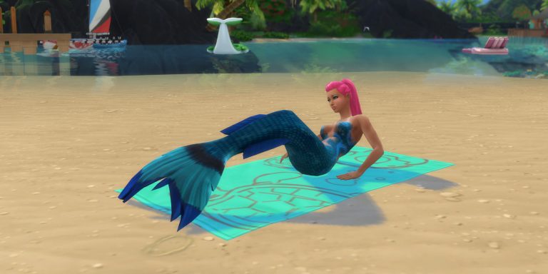 sims-4-island-living-cheat-mermaidtail-land - Sims Online