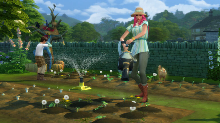 Growing a Garden full of Oversized Crops - Sims Online